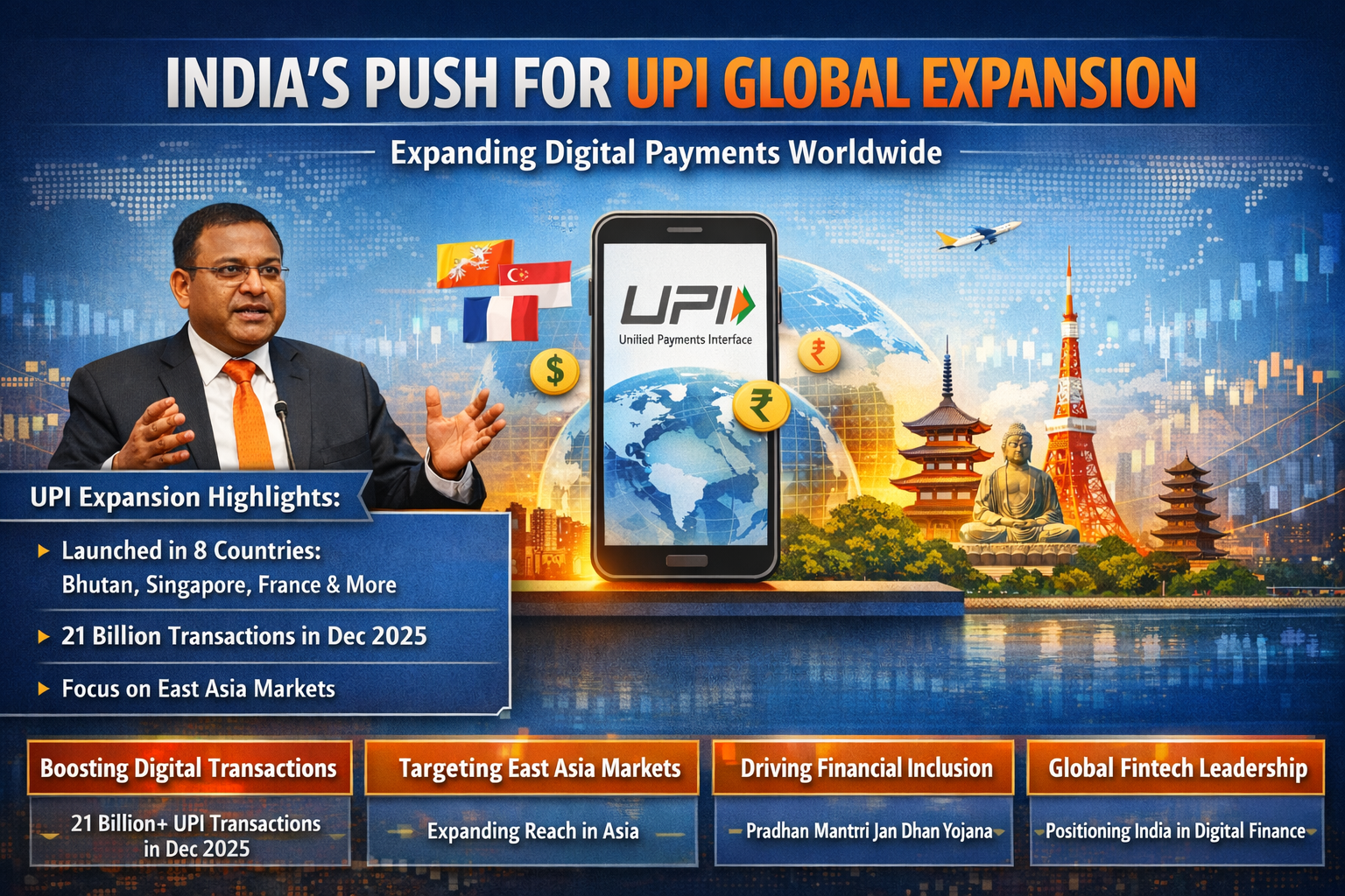 India's Government Targets East Asia for UPI Global Expansion, Says ...